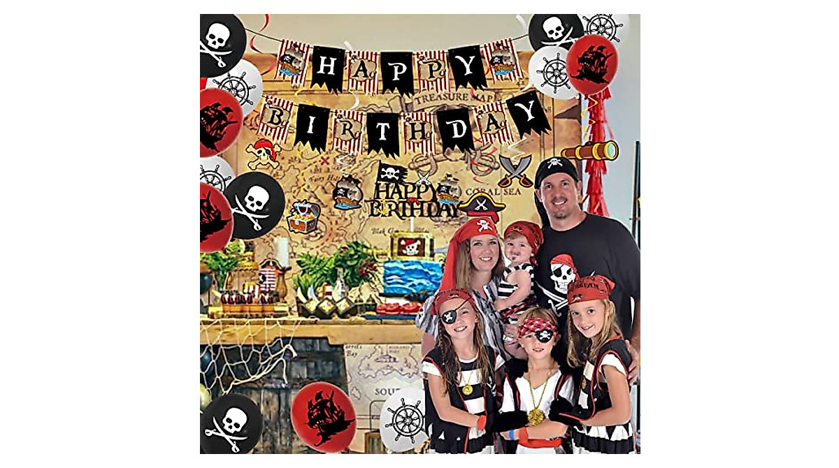 Pirate Birthday Decorations for Men and Kids | GOGOPARTY