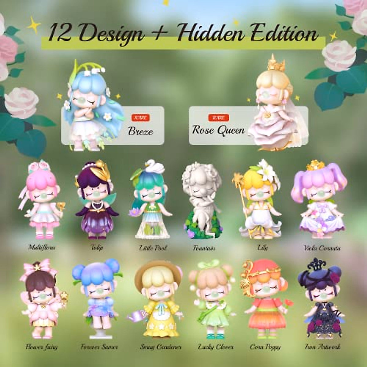 Rolife Nanci Blind Box-Secret Garden Series, 1PC Exclusive Action Figure Box, Popular Collectible Toy Cute Action Figure Creative Kits for Birthday Gifts/Christmas Holiday