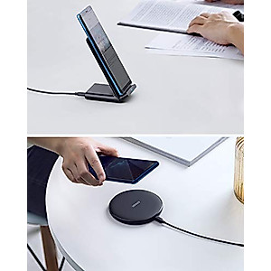 Anker Wireless Chargers Bundle, PowerWave Pad & Stand, Qi-Certified Compatible iPhone 12, 12 Mini, 12 Pro Max, 11, 11 Pro, 11 Pro Max, Xs Max, XR, 10W for Galaxy S20 S10 S9, Note 10 (No AC Adapter)