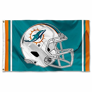 WinCraft Miami Dolphins New Helmet Grommet Pole Flag