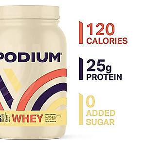 Podium Nutrition, Whey Protein Powder, Maple Butter Pancake, 27 Servings, 25g of Whey Protein Per Serving, Gluten Free, Soy Free