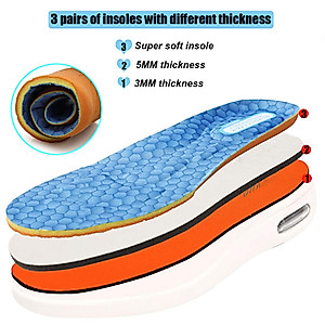 W&LESVAGO Women's Wide Width Diabetic Shoes, Air Cushion Lightweight Comfy Sandals Walking Shoes for Elderly Swollen Bandaged Feet Indoor/Outdoor(7, Dark Grey)