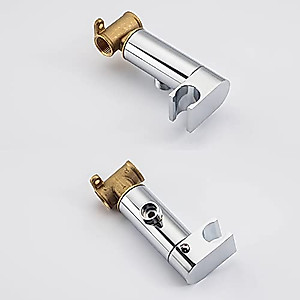 MINJING Handheld Bidet Sprayer for Toilet Hot and Cold Water Baby Cloth Diaper Sprayer Wall Mounted Brass Toilet Sprayer High Pressure Handheld Sprayer Kit for Personal Hygiene Cleaning,Chrome