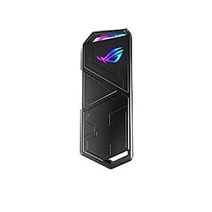 ASUS ROG STRIX Arion Aluminum Alloy M.2 NVMe SSD External Portable Enclosure Case Adapter, USB 3.2 Gen 2 Type-C (10 Gbps), USB-C to C and USB-C to A Cables, Fits PCIe 2280/2260/2242/2230 M Key/B+M Key