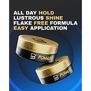 L3 Level 3 Pomade - Improves Hair Strength and Volume Long-Lasting Hold Infused with Keratin (Small Pomade)