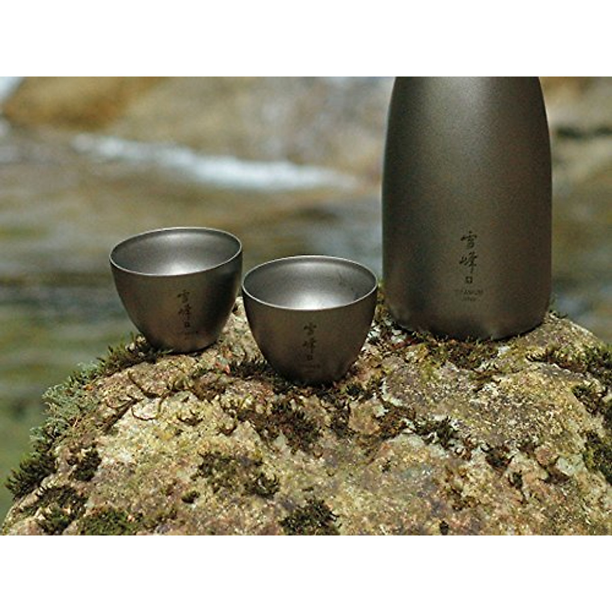Snow Peak Sake Cup - Titanium Double Wall Cup - Ideal For Hot and Cold Sake - 1.85 fl oz