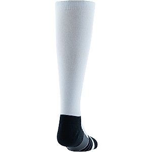 Under Armour Youth Team Over-The-Calf Socks, 1-Pair, White/Black/Black, Small