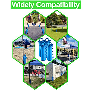 120LBS Extra Large Heavy Duty Canopy Weights Sand Bags for Ez Pop Up Canopy Tent Gazebo Outdoor Instant Sun Shelter Patio Umbrella, Upgraded 5 full-Sized Velcro, 2 Nylon Handles and Storage Bag, 4Pack
