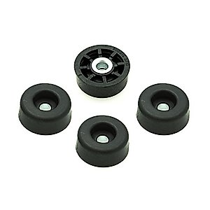 8 Soft Round Rubber Feet Bumpers .437 Inch H X 1.062 Inch D - Made in USA