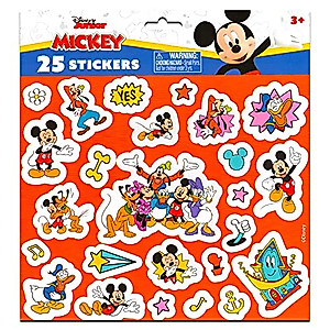Mickey Clear Backpack for Boys 8-12 - Mickey Mouse Backpack for Boys 16 Inch Bundle with Mickey Stickers, More | Transparent Mickey Backpack for Kids School Supplies