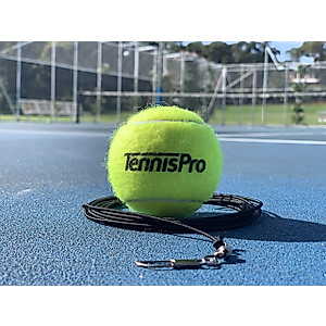 Tennis Pro Tennis Trainer Replacement Ball | ITF Tournament Grade Tennis Ball | Professional Choice Tennis Rebounder Ball | Tennis Ball on a String | Quick Clip and Anti-tangle Technology
