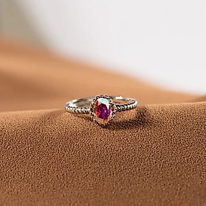 Ioeufe Womens Wedding & Engagement Rings Silver Beautiful Diamond Rings Fashion Round Jewelry Promise Rings for Her