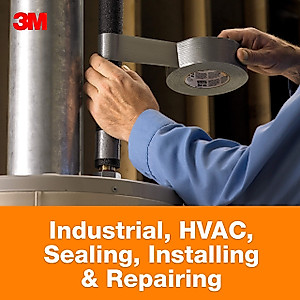 3M Pro Strength Duct Tape, 1.88 in x 60 yds, Professional-Grade Multi-Purpose Tape, Powerful Adhesive, Long-Lasting Bond, Ideal for Industrial & HVAC Use, Excellent Strength For Durability (1260-A)