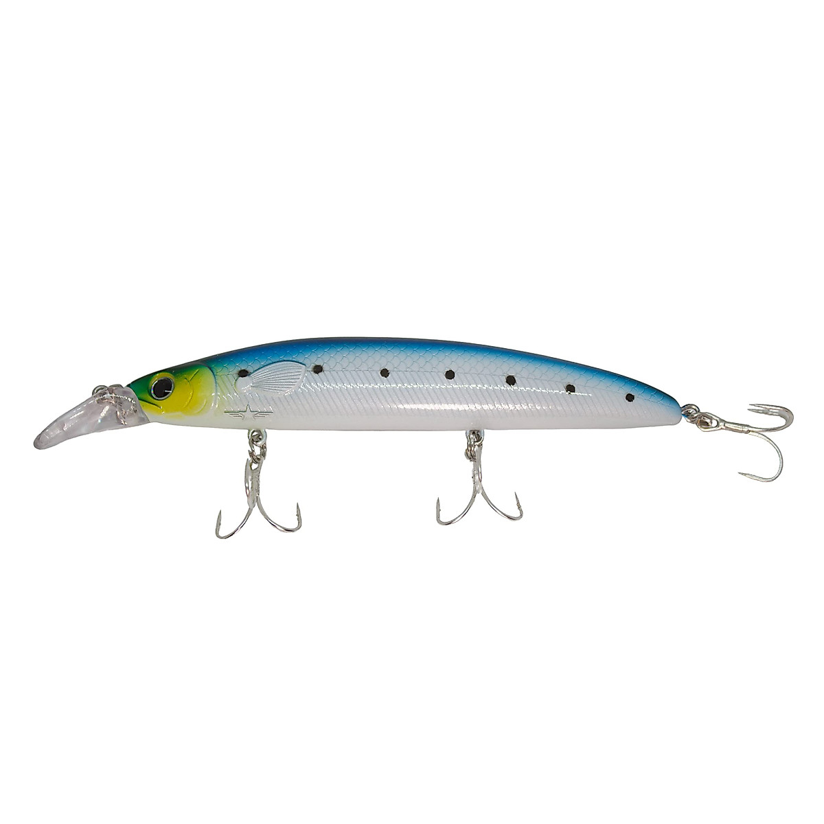 Battlestar 115 Jerkbait, Glow White Sardine