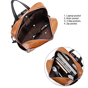 BOSTANTEN Womens Leather Wallets Bundle Genuine Leather Backpack