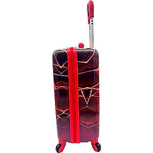 Fast Forward Kids Licensed Hard-Side 20” Spinner Luggage Lightweight Carry-On Suitcase (Spiderman - 2)