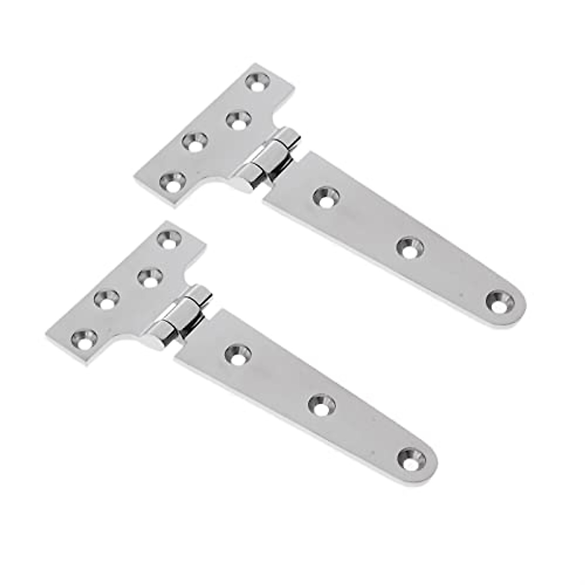 T-Hinge,Metal Tee Hinge, 2pcsT Hinges, Gates, Thicker Hinges, Heavy Duty Hinges for Wooden Fences, Sheds, Wooden Boxes, Garden Gates, Cabins, Warehouse Doors