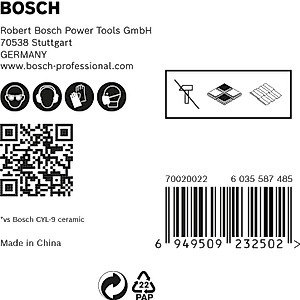 Bosch Professional 5X Expert HEX-9 HardCeramic Drill Bit Set (Ø 5 mm, Accessories Rotary Impact Drill)