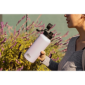 Hydrapeak 32 oz Insulated Water Bottle with Chug Lid - Reusable Leak Proof Stainless Steel Water Bottles, Double Wall Vacuum Insulation | 24 Hours Cold and 12 Hours Hot (Blue Lagoon)