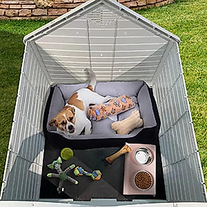 Dog House Doghouse House for Large Dog House Dog Houses for Large Dogs Outside Small Dog House Pet House Outdoor Dog House All Weather Dog House W/Base Support for Winter Durable House