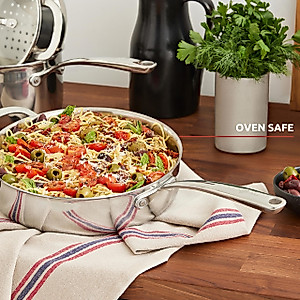 Lagostina 3 Ply Clad, 12-pc Cookware Set , Stainless Steel Pots and Pans, stay-cool cast stainless steel handles, tempered glass lids ,Induction safe, Oven Safe 500°F without the lids