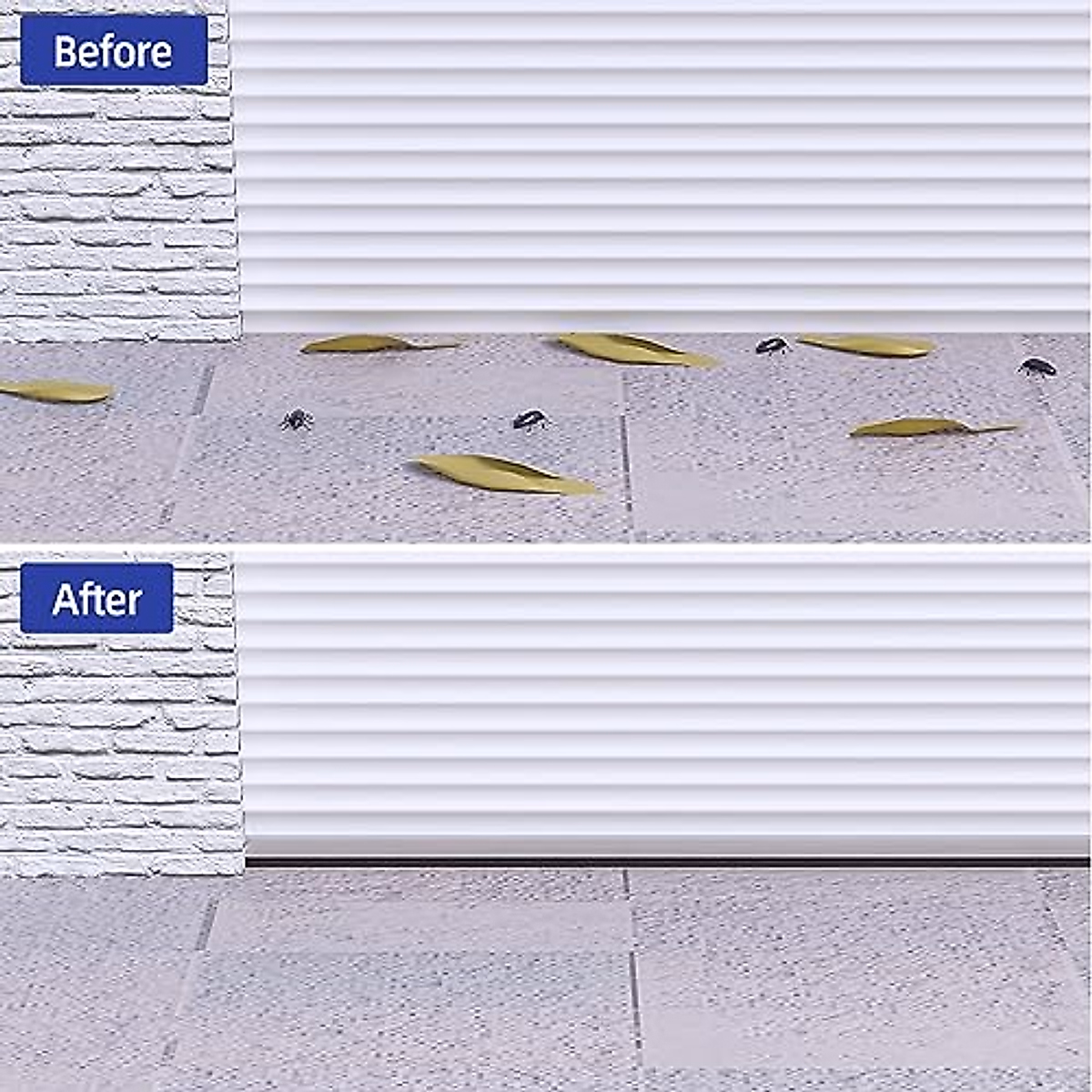 Duzzy Garage Door Bottom Seals, 10 Feet P-Bulb Weatherproofing Garage Door Seals Bottom Rubber for Single-Track Replacement Overhead Doors