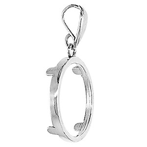 Sterling Silver Penny Bezel 19 mm Coins Prong Back Square Edge 1 Cent Coin NOT Included