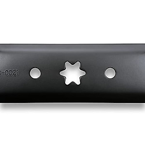 Terre Products, 2 Pack High Lift Lawn Mower Blades, 46 Inch Deck, Compatible with Trot Bilt, MTD XT1, XT2, Cub Cadet LT46, LTX1045, LTX1046, Replacement for 742-04244, 754-04244, 942-04244a, 942-04290