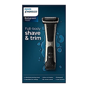 Philips Norelco Bodygroom Series 7000 Showerproof Body Trimmer & Shaver, BG7030/49