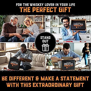 Cocktail Smoker Kit with Torch and Wood Chips Variety Pack for Whiskey and Bourbon (Butane Not Included) - Smoke Lid, an Old Fashioned Drink Smoker Kit and Whiskey Smoker Infuser Kit