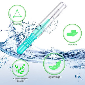 70 Pieces Interdental Brush Teeth Floss Tooth Cleaning Tool Toothpick Cleaner Dental Tooth Flossing Head Teeth Soft Dental Pick Refill Dental Flosser Oral Dental Hygiene Teeth Flossing