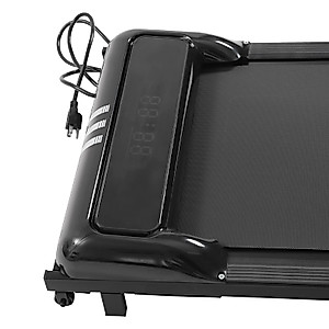 2 in 1 Under Desk Treadmill, 2.25HP Electric Treadmill Walking Jogging Machine, Installation-Free, Powerful and Quiet Walking Pad for Home Office with Remote Control (Black)