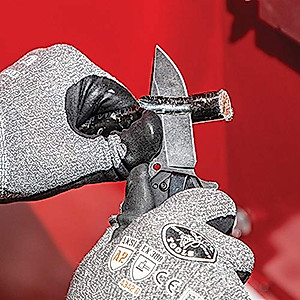 Klein Tools 44228 Electrician's Pocket Knife with Stainless Steel Blade, Perfect for Splitting Cable, Stripping Wire and Everyday Tasks, Black