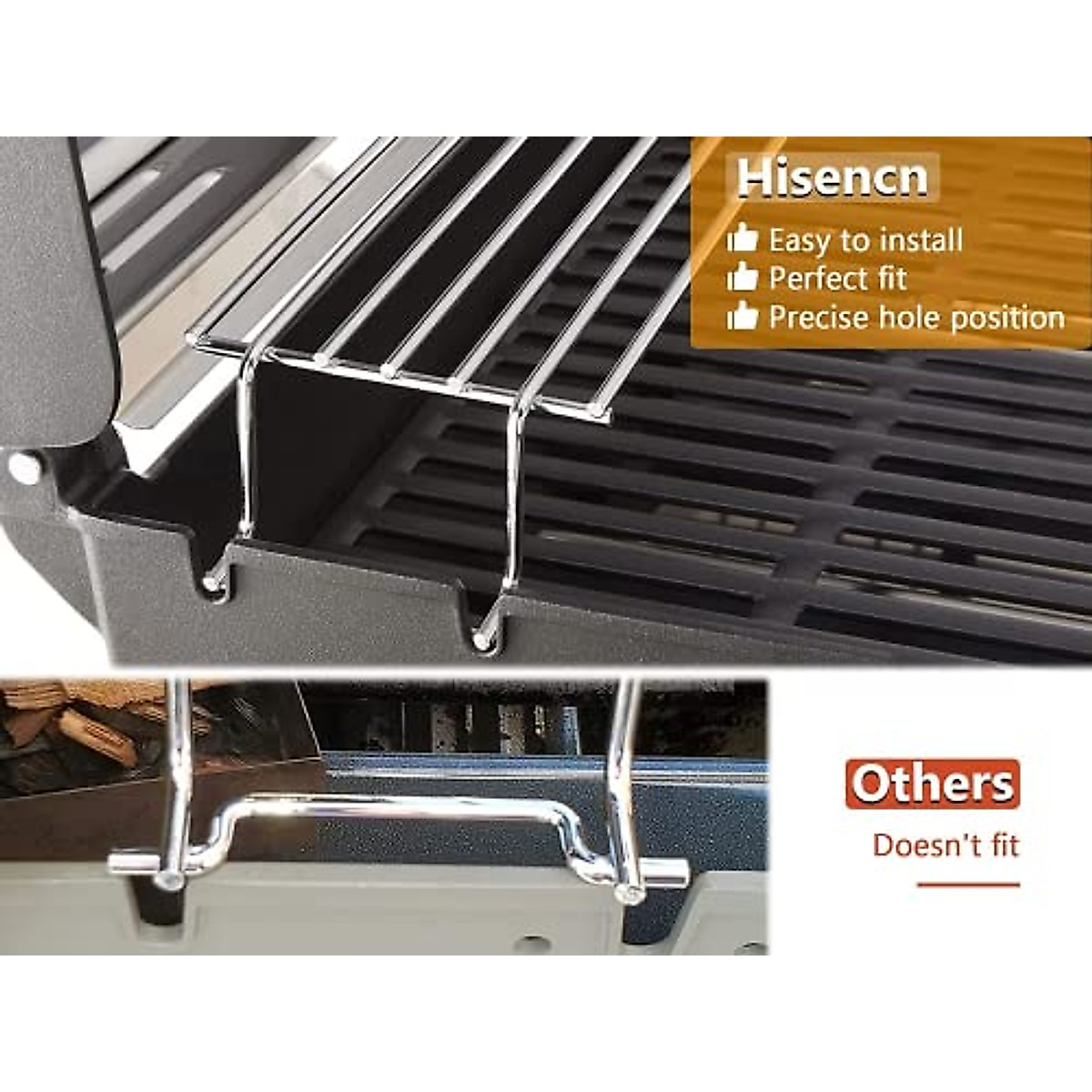 Hisencn 69866 Warming Rack for Weber Spirit I & II 200 Series with Up Front Control, for Weber Spirit E210 S210 E220 S220 Weber GS4 Spirit II Grill, 21.5 inch Grill Rack for Weber Spirit 2 Grill,67026