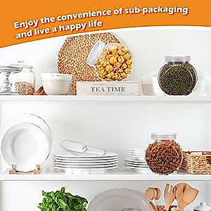 6 Pcs 51 oz Plastic Candy Jars for Candy Buffet Candy Bar Containers for Party with 6 Candy Scoops and 6 Plastic Tongs Clear Cookie Jars with Lids for Table Buffet Bar Sugar Party Display Office Desk