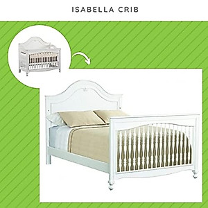 CC KITS Full-Size Conversion Kit Bed Rails for Young America Cribs (White)