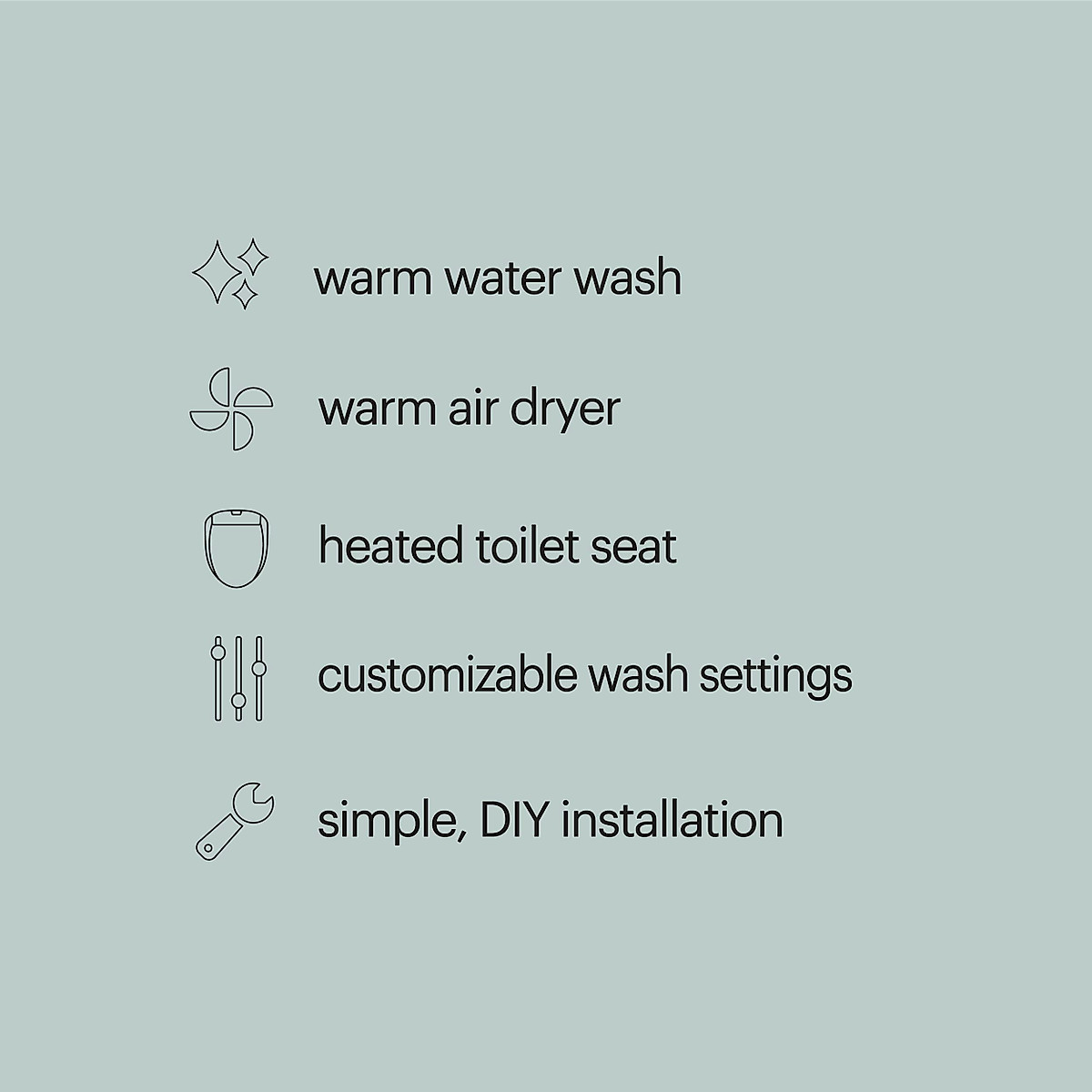 Brondell LE99 Swash Electronic Bidet Seat, Fits Elongated Toilets, White – Lite-Touch Remote, Warm Air Dryer, Strong Wash Mode, Stainless-Steel Nozzle, Saved User Settings & Easy Installation
