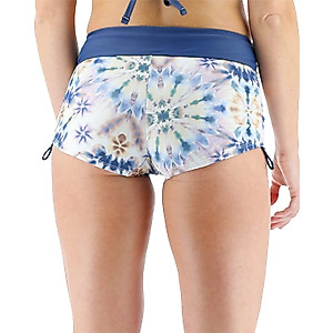 TYR Women's Standard Della Boyshort for Swimming, Yoga, Fitness, and Workout, Multi, X-Small