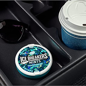 ICE BREAKERS Wintergreen Sugar Free Breath Mints Tins, 1.5 oz (8 Count)
