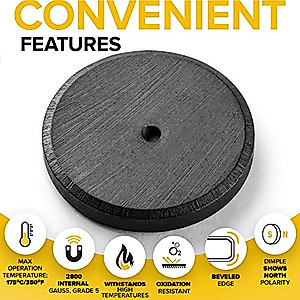 X-bet MAGNET 50 pcs Craft Magnets! Alnico Magnets 1 Inch (25mm) - Round Disc Magnets for DIY, Craft Hobbies, Science & School Projects – Bulk lot of Tiny Ceramic Magnets