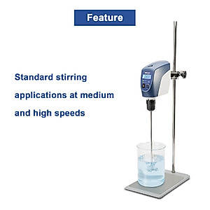 ONiLAB 18900071 316L Stainless Steel 4 Bladed Propeller Stirrer ，50 mm Stirrer Diameter, 8 mm Shaft Diameter, 400 mm Shaft Length