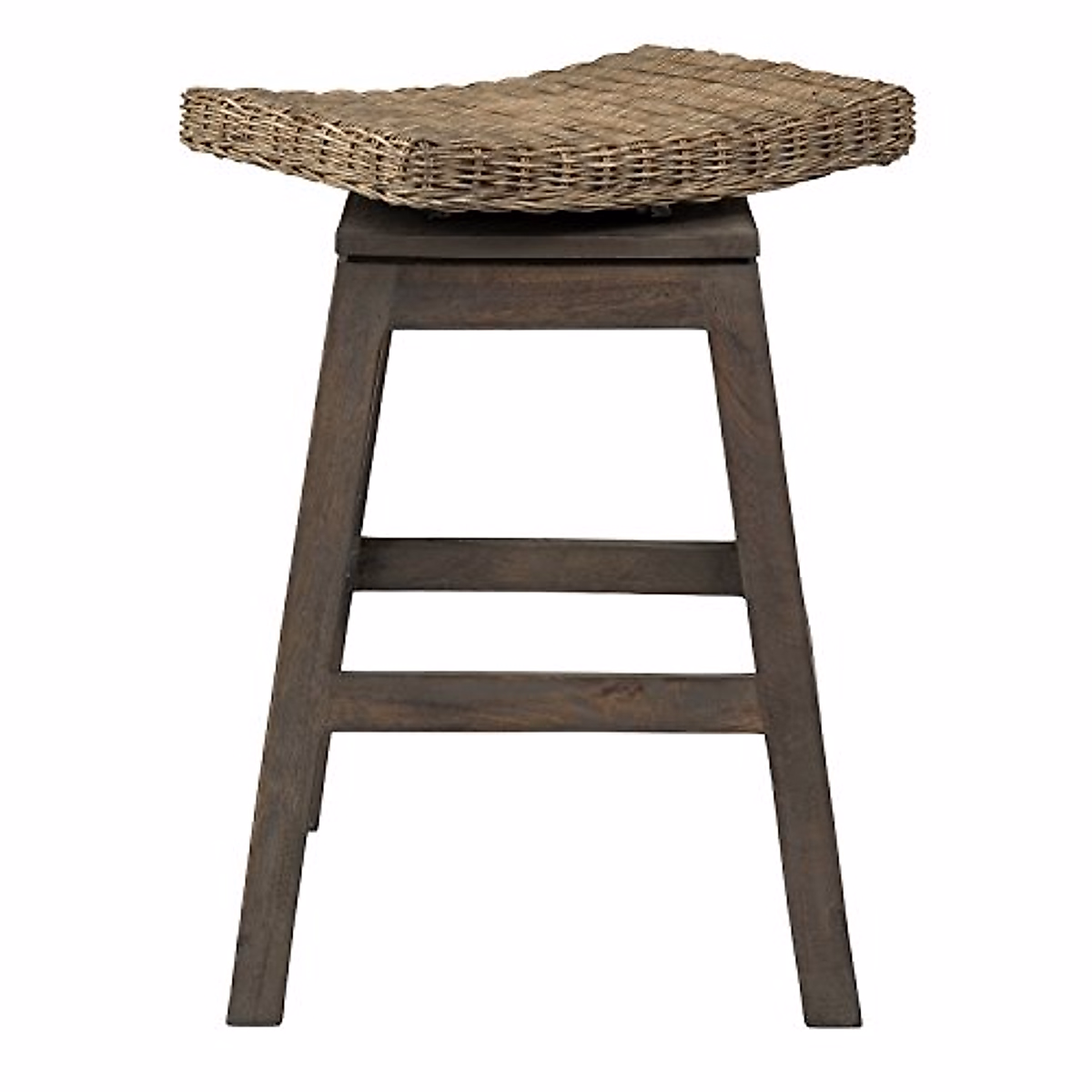 East at Main Heidi Brown Wooden Te"xtured Chair - 17"x17"x24"