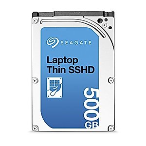 (Old Model) Seagate 500GB Gaming SSHD Sata 8GB NAND Sata 6Gb/s 2.5-Inch Internal Bare Drive (ST500LM000)