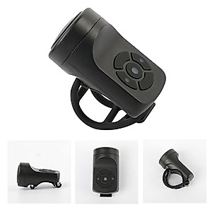 Zcargel Electric Bike Horn, 120Db Bike Horn with 4 Sound Modes Loud Electric Bicycle Bell USB Rechargeable Horn Bike Charging Horn for Mountain Bike/Road Bikes Super Loud