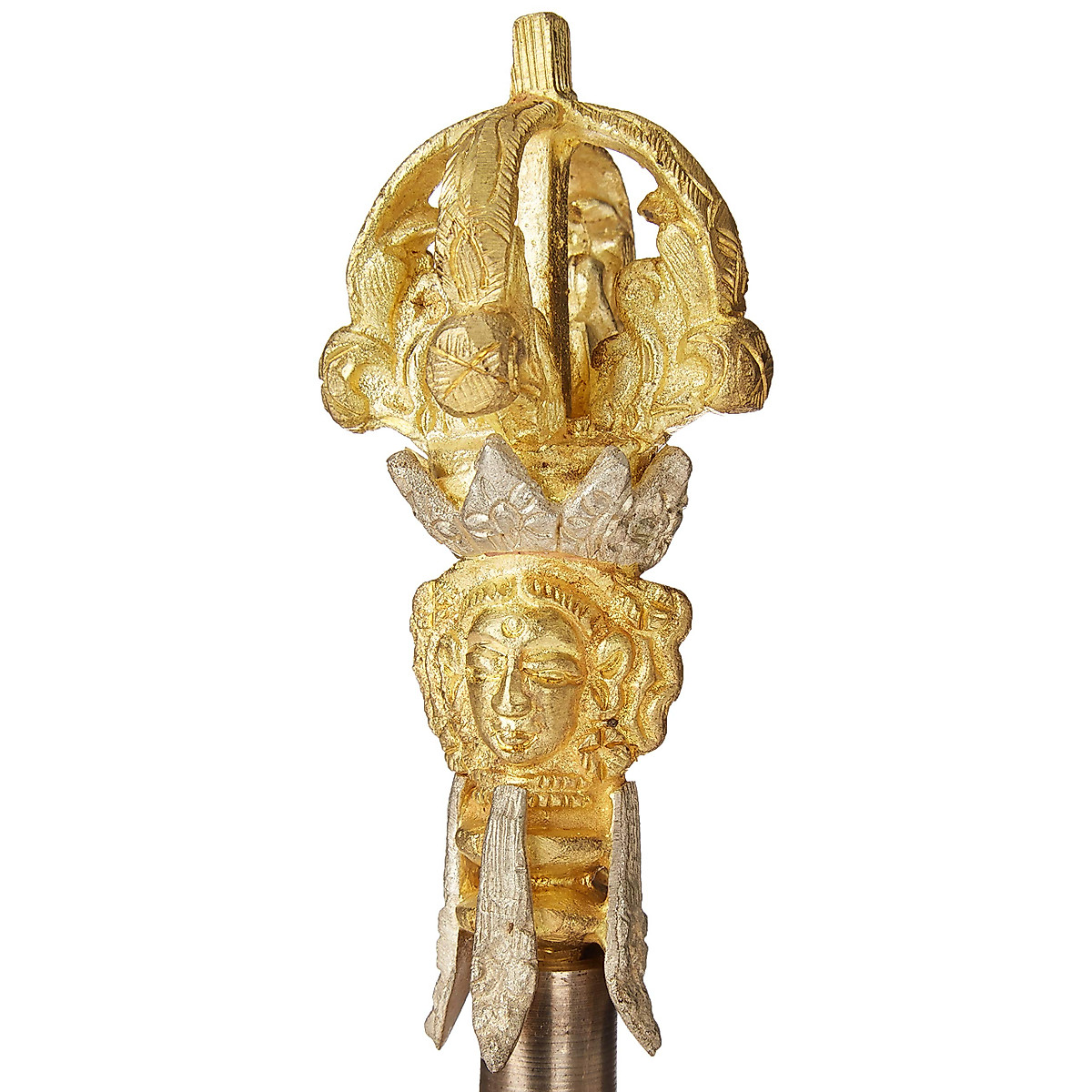 Singing Bowl Nepal Tibetan Buddhist Meditation Bell And Dorje Set - Dharma Objects Bell Of Enlightenment From Nepal 7 Inches