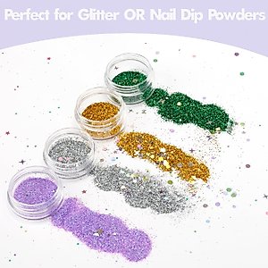 10 Gram 20 Count Sample Containers, Small Plastic Containers with Lids, Empty Sample Jars with Labels and Mini Disposable Spatulas(Black Lid)