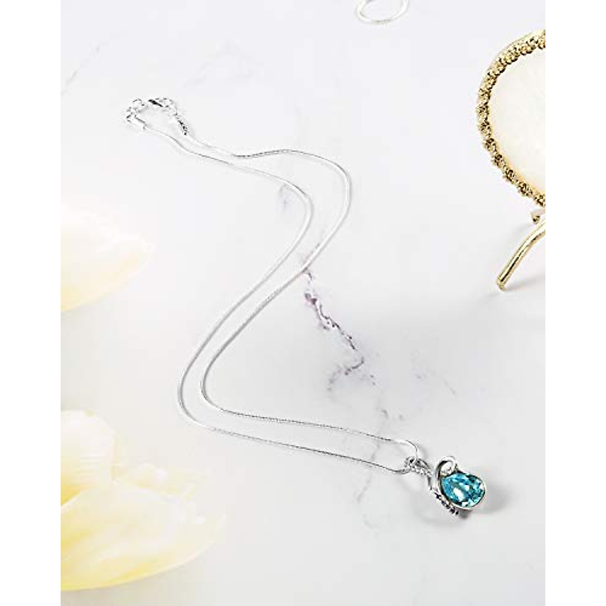 PP OPOUNT 33 Feet Silver Snake Chains Link Cable Chain Silver Plated Necklace with 20 Lobster Clasps 50 Jump Rings and 40 Pieces Connectors Clasps for Jewelry Chain Making