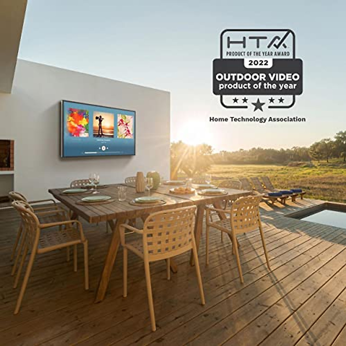 Seura Full Sun Series 85-Inch 4K UHD HDR Weatherproof LED Outdoor TV, UB4-85