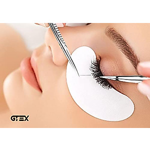 GTEX Lash Tweezers For Eyelash Extensions Tweezers Set of 5, Japanese Stainless Steel, Straight Curved 45 90 Degree Volume Eyelash Tweezers - SILVER