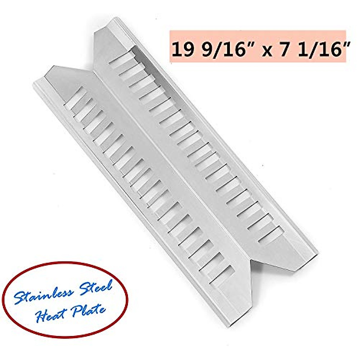 DcYourHome Grill Heat Plate Replacement for Select Broil-Mate 24025HNT 30030HNT and Master Forge 30030MSF, Stainless Steel Heat Tent Shield Plate for Select Fiesta Gas Grills